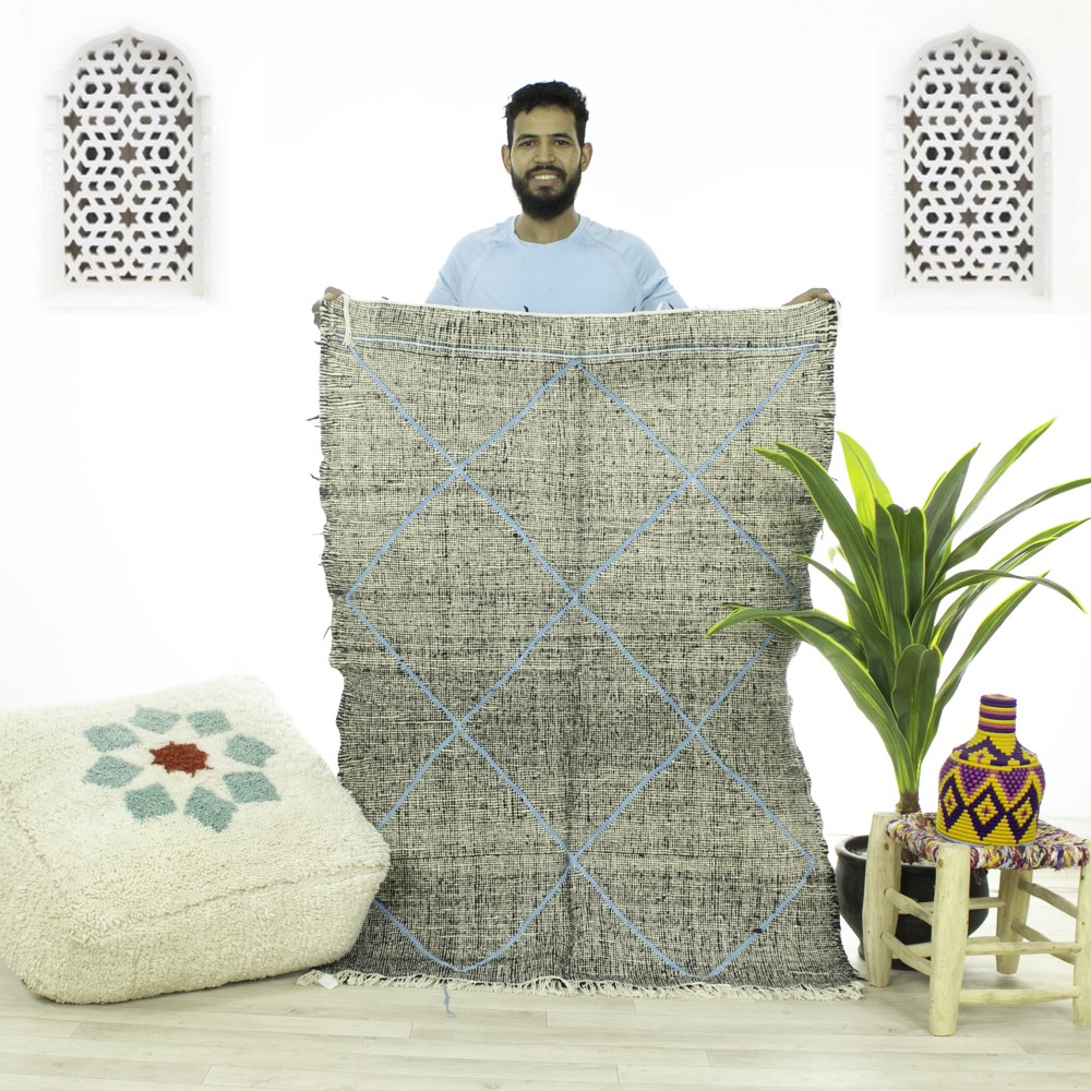 Zanafi rugs, Blue Lozenges 1735